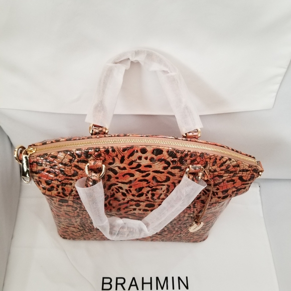 Brahmin | Bags | Nwt Soldout Brahmin Leopard Cub Melbourne Large ...